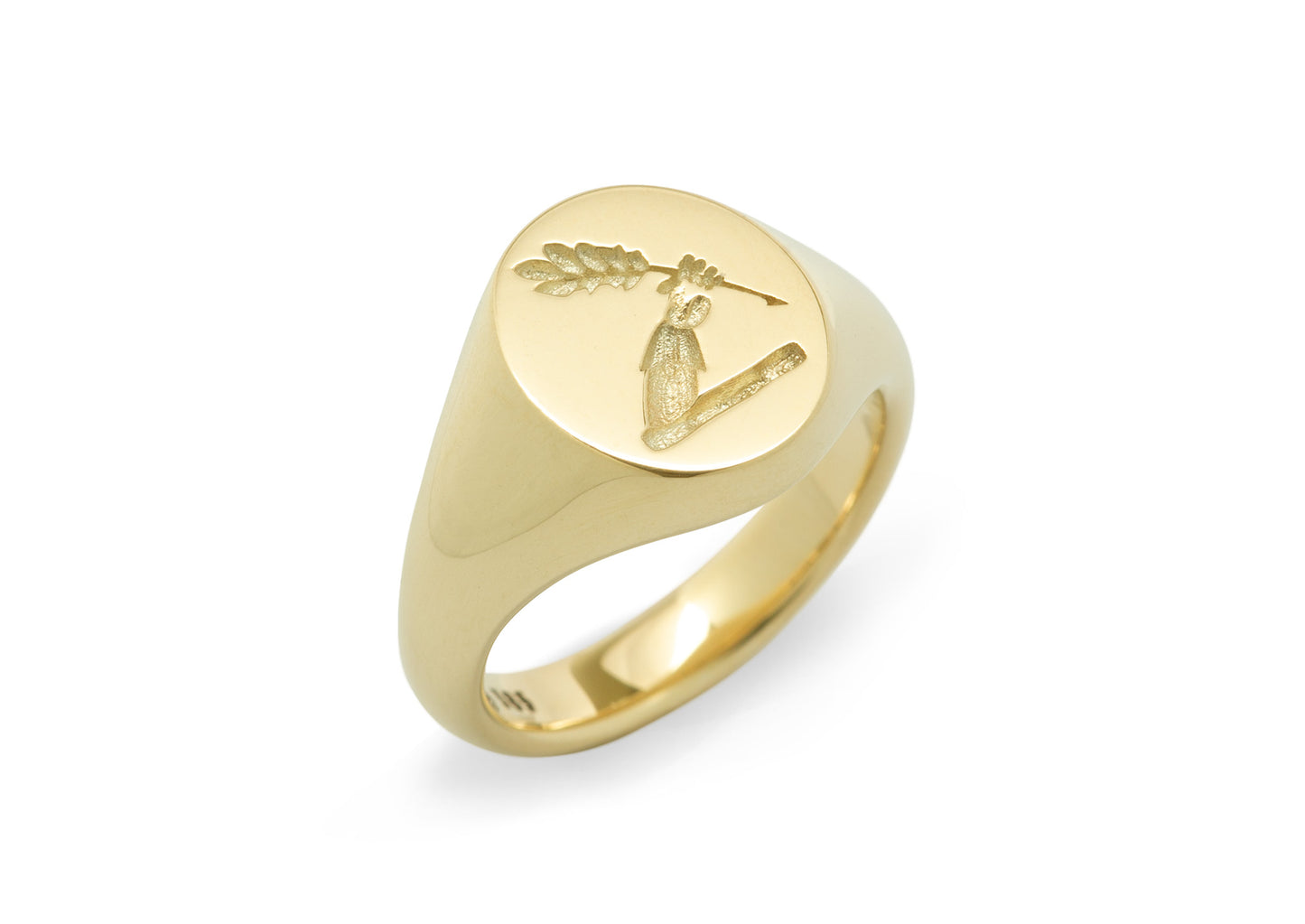 Custom Family Crest Signet Ring, Yellow Gold – Jens Hansen