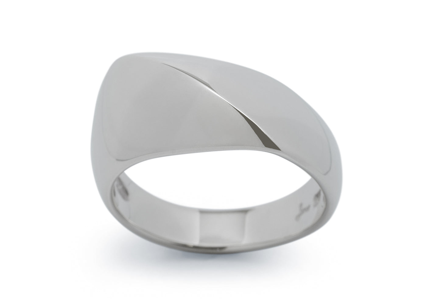 Diagonal Dome Ring, Sterling Silver – Jens Hansen