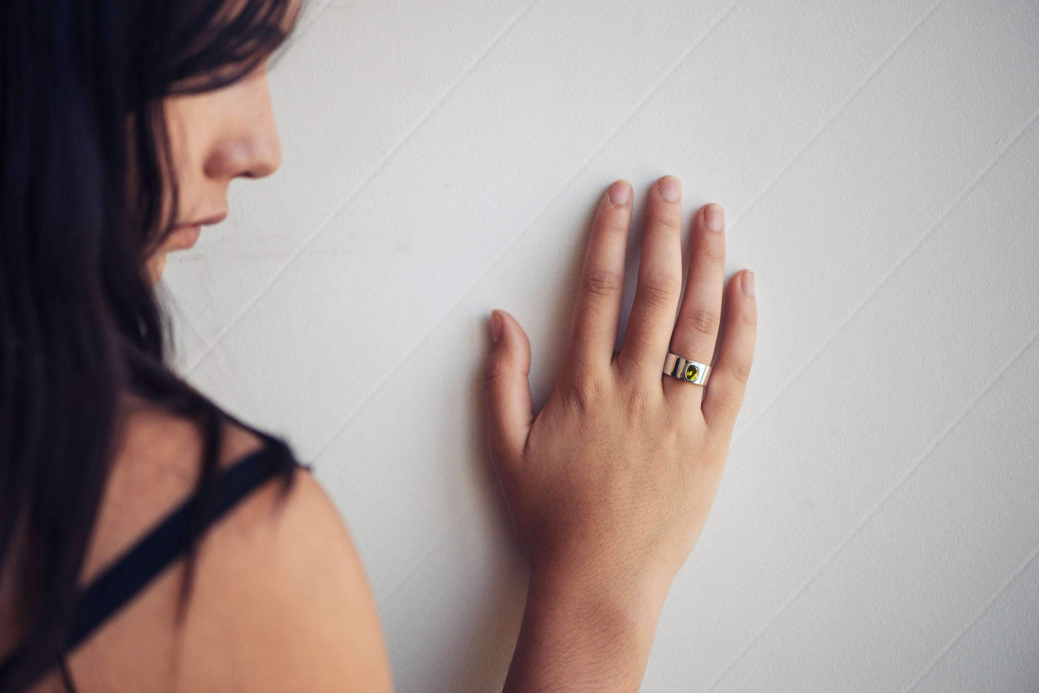 Oval Gemstone Chimney Ring, Sterling Silver – Jens Hansen