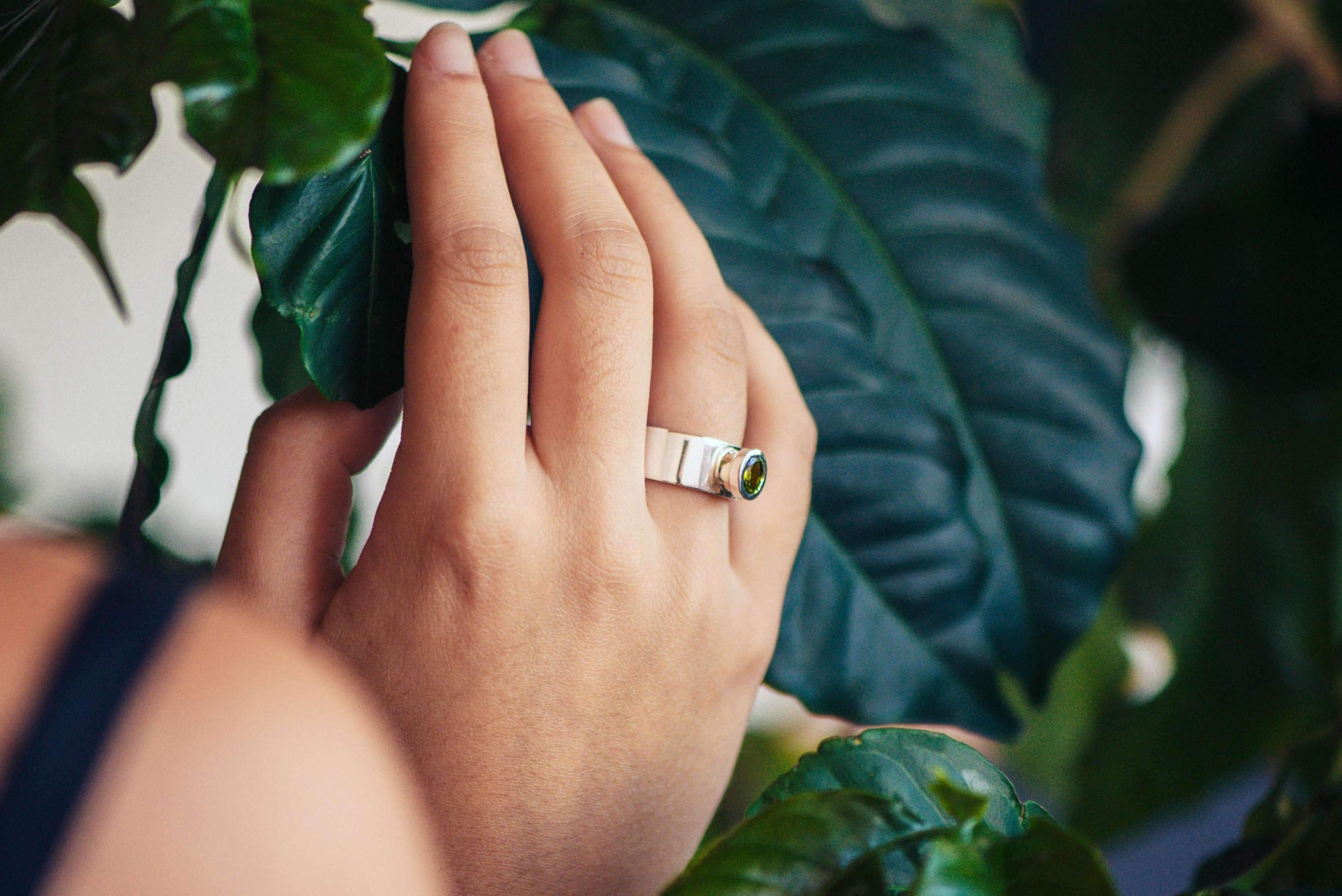 Oval Gemstone Chimney Ring, Sterling Silver – Jens Hansen